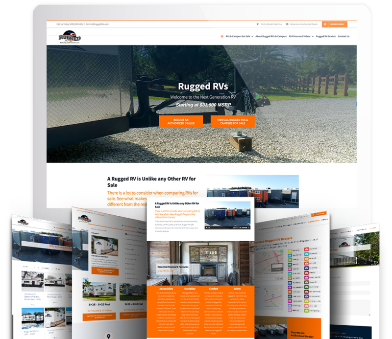 Rugged Rvs Website Design